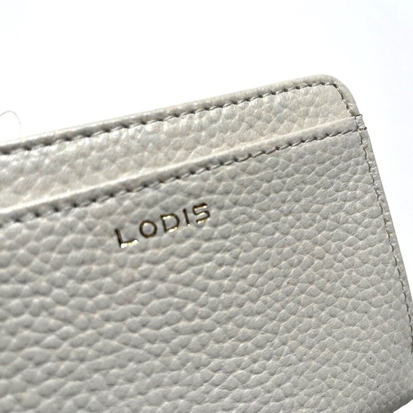 Lodis | Bags | Nwt Lodis Trifold Flap Wallet White Pebbled Leather 45x ...